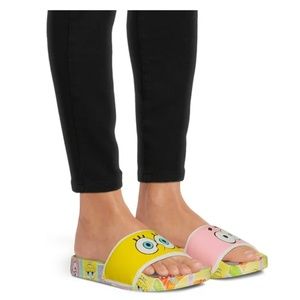 Shoes | Spongebob Squarepants And Patrick Slide Sandals | Poshmark